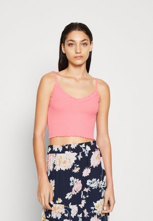 Hollister Co. BARE RUCHED BUST CUPS CHAIN - Top - bright white/bianco ...