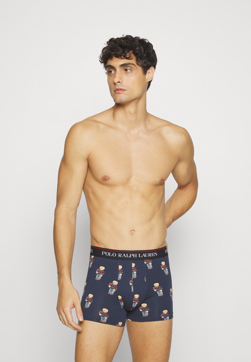 Polo Ralph Lauren TRUNK 2 PACK - Pants - dark blue/red/dark blue ...