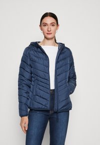 TOM TAILOR DENIM LIGHT WEIGHT PUFFER JACKET - Übergangsjacke - indigo ink blue/dunkelblau ...