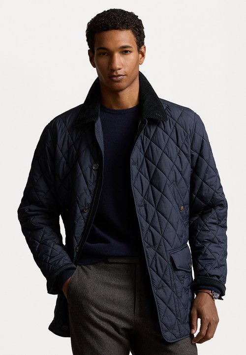 GANT QUILTED CHEATER - Välikausitakki - evening blue/tummansininen ...