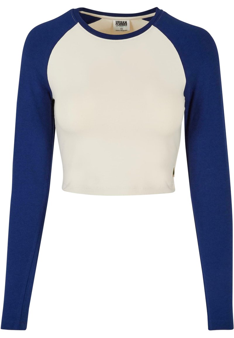 Urban Classics CROPPED RETRO BASEBALL LONGS - Long sleeved top ...