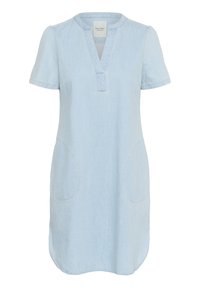 Part Two AMINASE - Denim dress - whiteish blue denim/blue denim ...