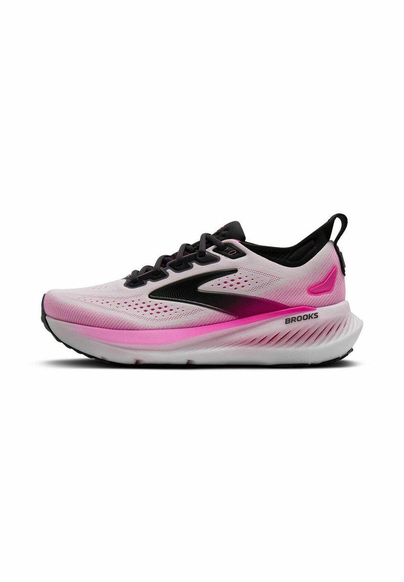 Brooks GLYCERIN 23 - Road running shoes - white phantom/cyber pink/off ...