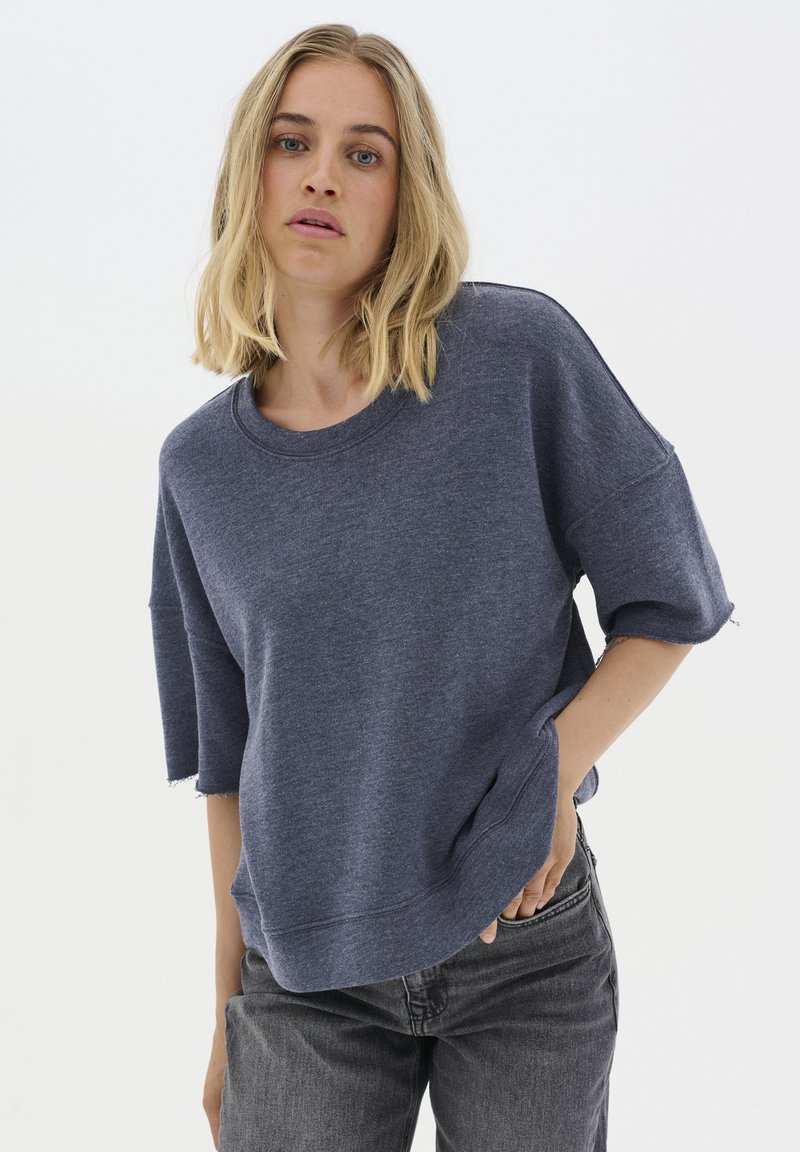 My Essential Wardrobe TEXAS - T-shirt basic - denim blue/blauw denim ...