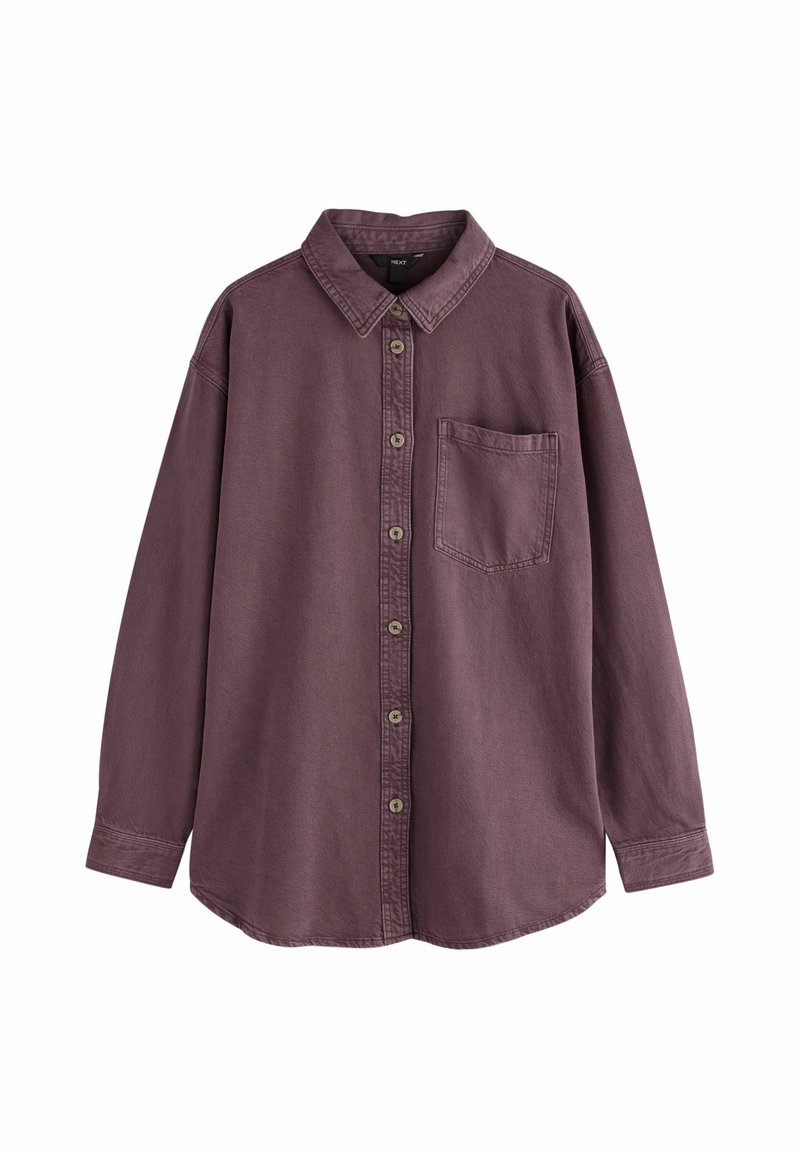 Next PETITE FIT - OVERSIZE - Hemdbluse - berry red/beere - Zalando