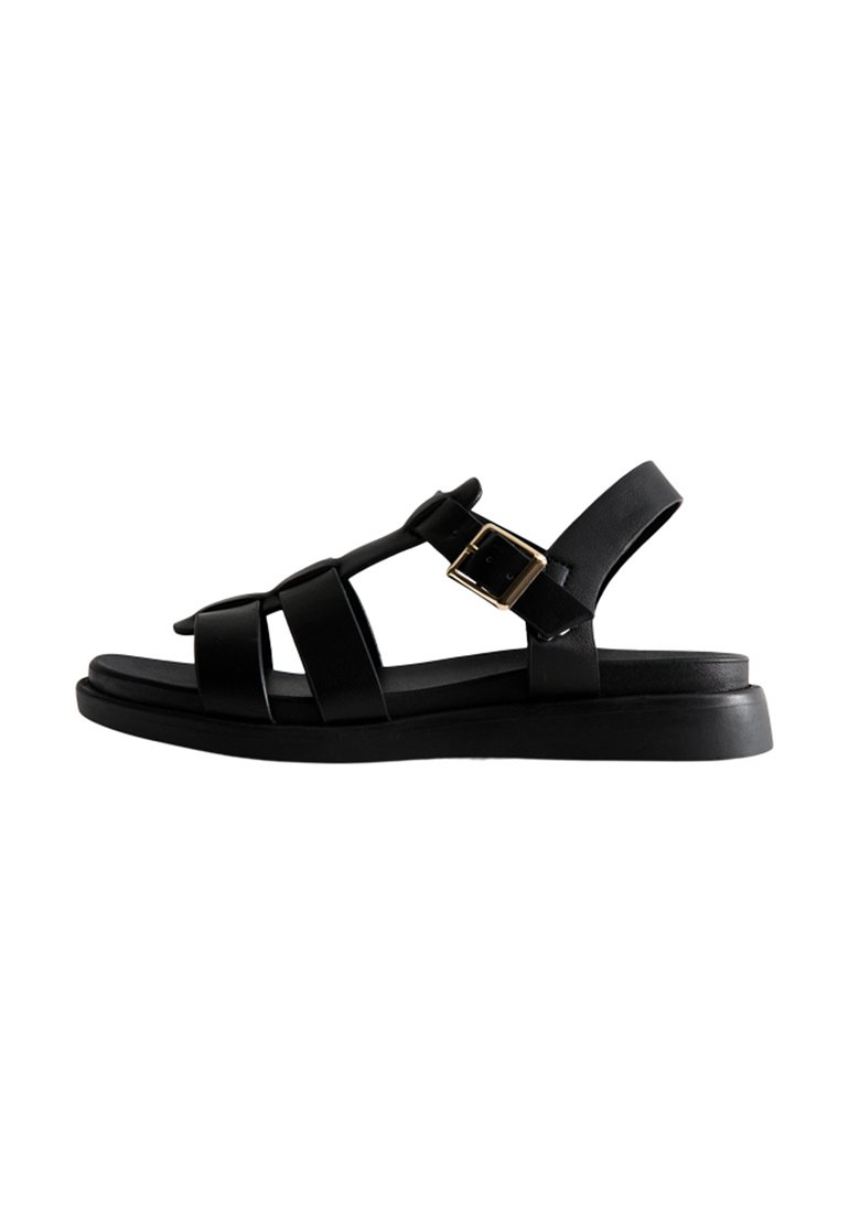 New Look Wide Fit WIDE FIT MULTI STRAP - Sandalen - black/zwart ...