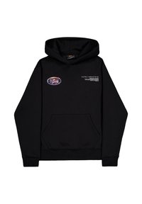 Alpha Industries WORLD LOGO METALLIC BACKPRINT - Hoodie - black - Zalando