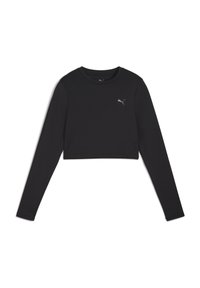 Puma CROPPED - Maglietta a manica lunga - puma black/nero - Zalando.it