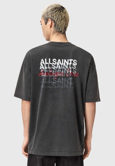 AllSaints REDACT CREW - Printtipaita - ashen white/valkoinen - Zalando.fi