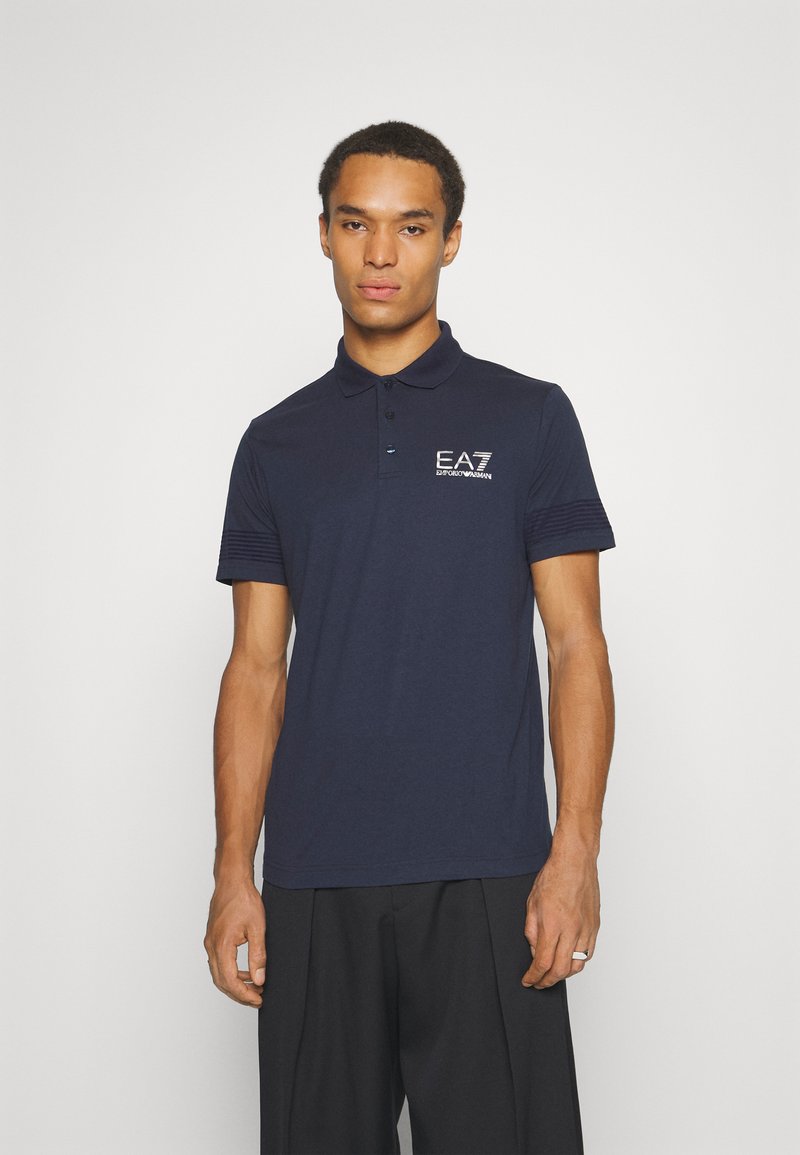 EA7 Emporio Armani Polo shirt - blue navy/dark blue - Zalando.ie