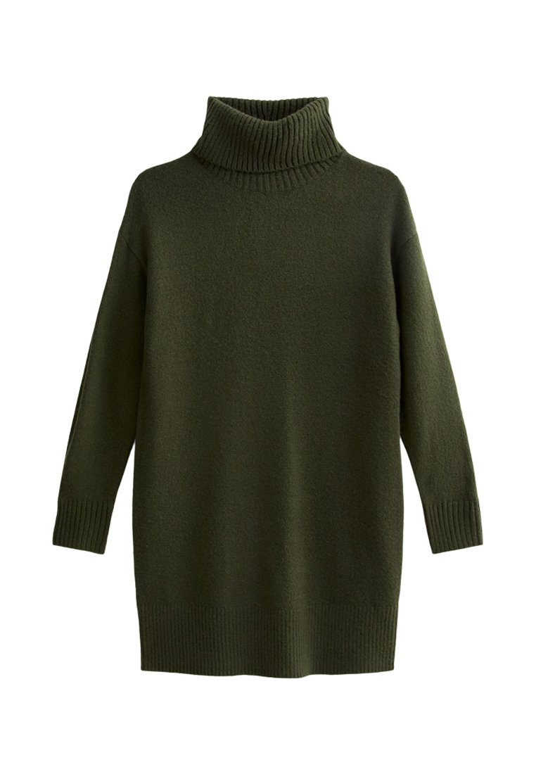 New Look Gebreide jurk - khaki/kaki - Zalando.nl