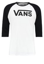 Vans MN VANS CLASSIC RAGLAN - Maglietta a manica lunga - white/black ...