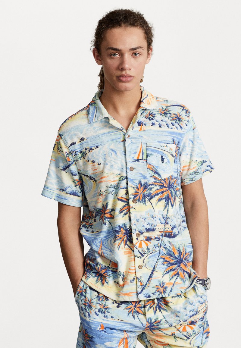 Polo Ralph Lauren CUSTOM SLIM TROPICAL-PRINT TERRY SHIRT - Shirt ...