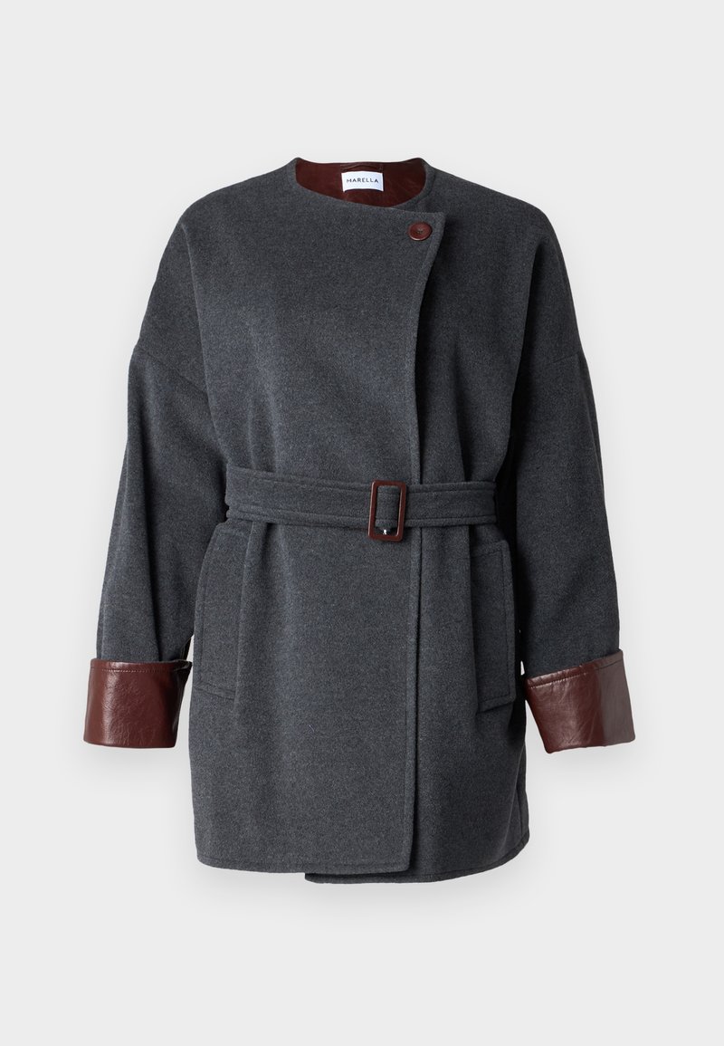 Marella CRETA - Classic coat - grigio melange/dark grey - Zalando