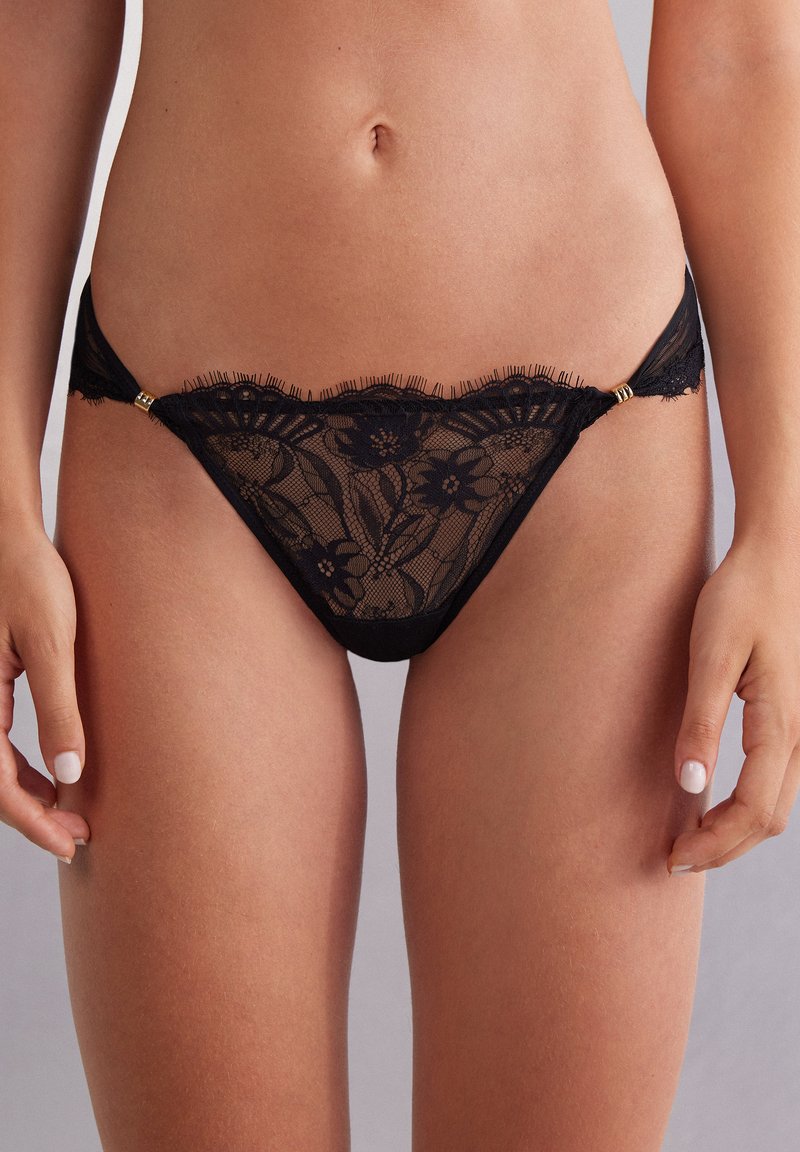 Intimissimi SENSUAL FLOWERS BRASILIAN - String - schwarz black/schwarz - Zalando.at