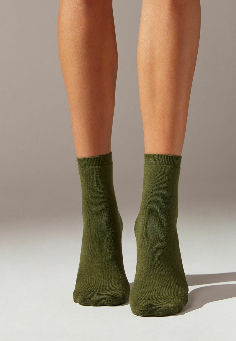 Calzedonia Socks - grun deep military green/khaki - Zalando.ie