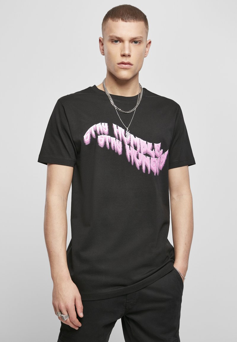 Mister Tee STAY HUNGRY TEE - T-Shirt print - black/schwarz - Zalando.ch