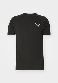Puma EVOSTRIPE - Basic T-shirt - puma black/black - Zalando.co.uk