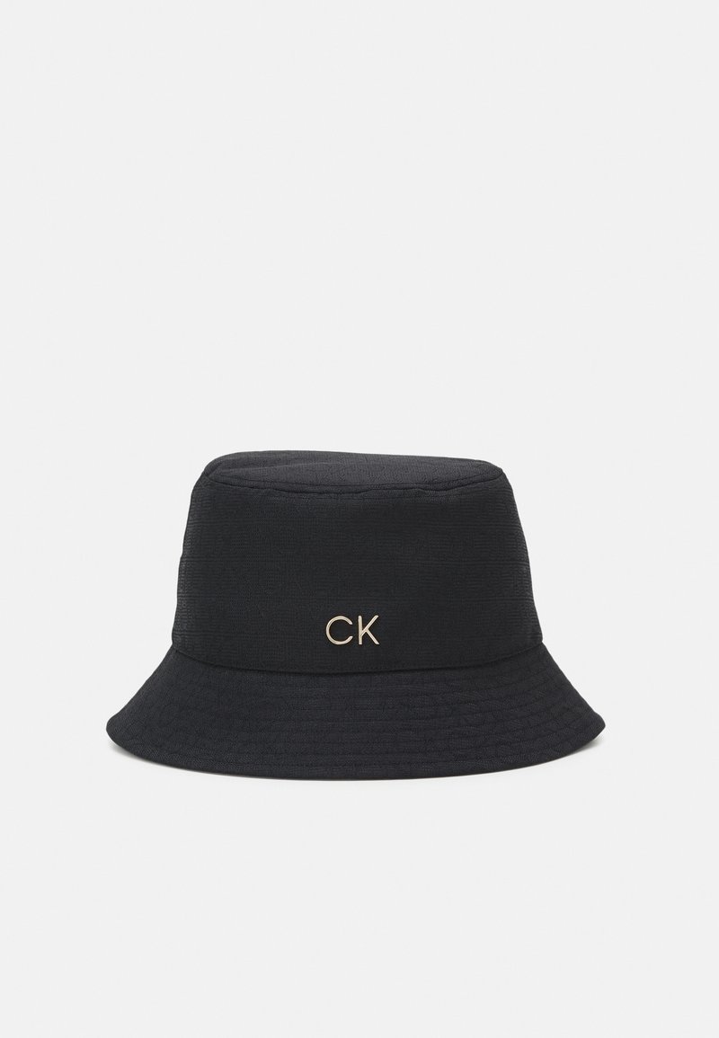 Calvin Klein MONOGRAM JACQUARD BUCKET HAT - Hut - black/schwarz ...