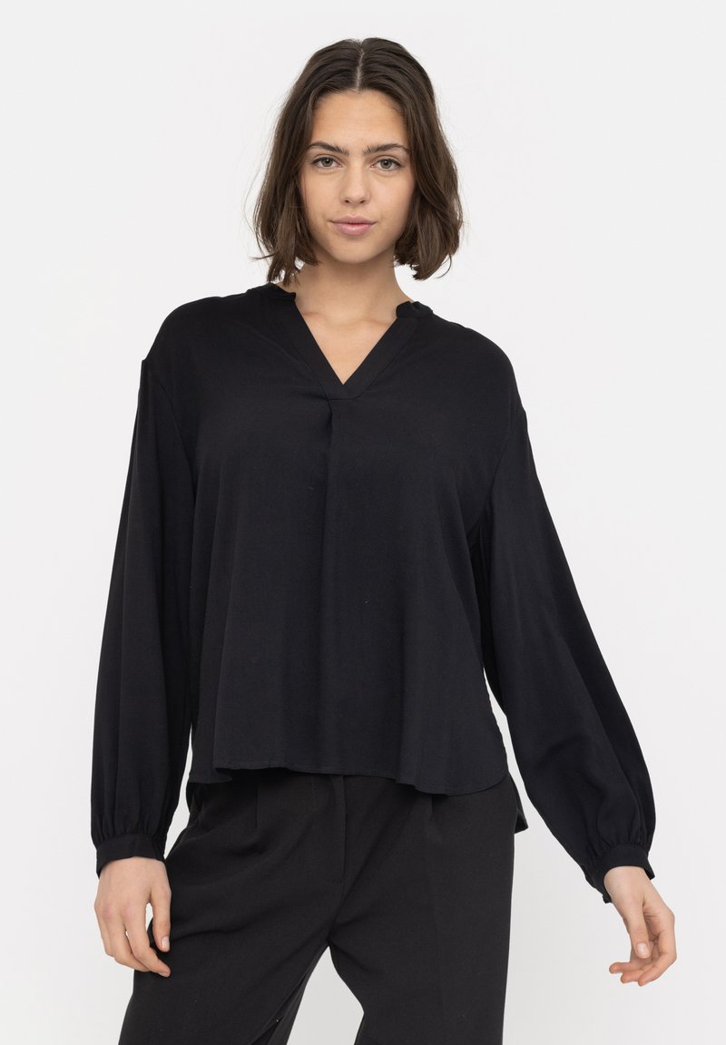 Soft Rebels SRTATUM V-NECK - Blouse - black - Zalando.ie