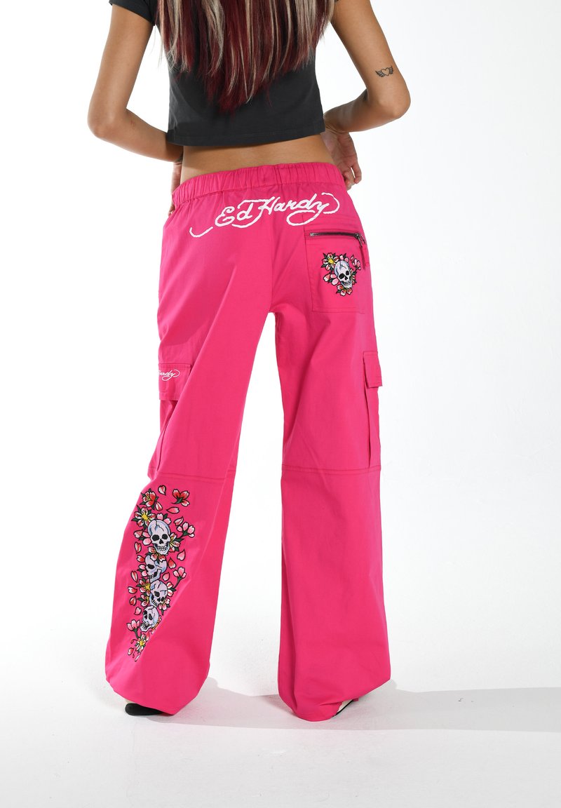 Ed Hardy SKULL BLOSSOM - Pantalones - magenta/rosa - Zalando.es