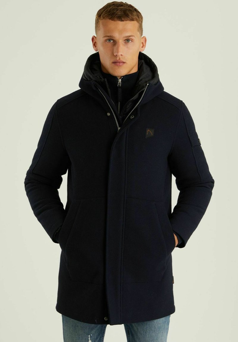 CHASIN' STELLAR WOOL PARKA - Vinterjakker - dark blue/mørkeblå - Zalando.dk