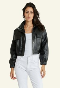 Serge Pariente LESLIE - Lederjacke - black/schwarz - Zalando.de