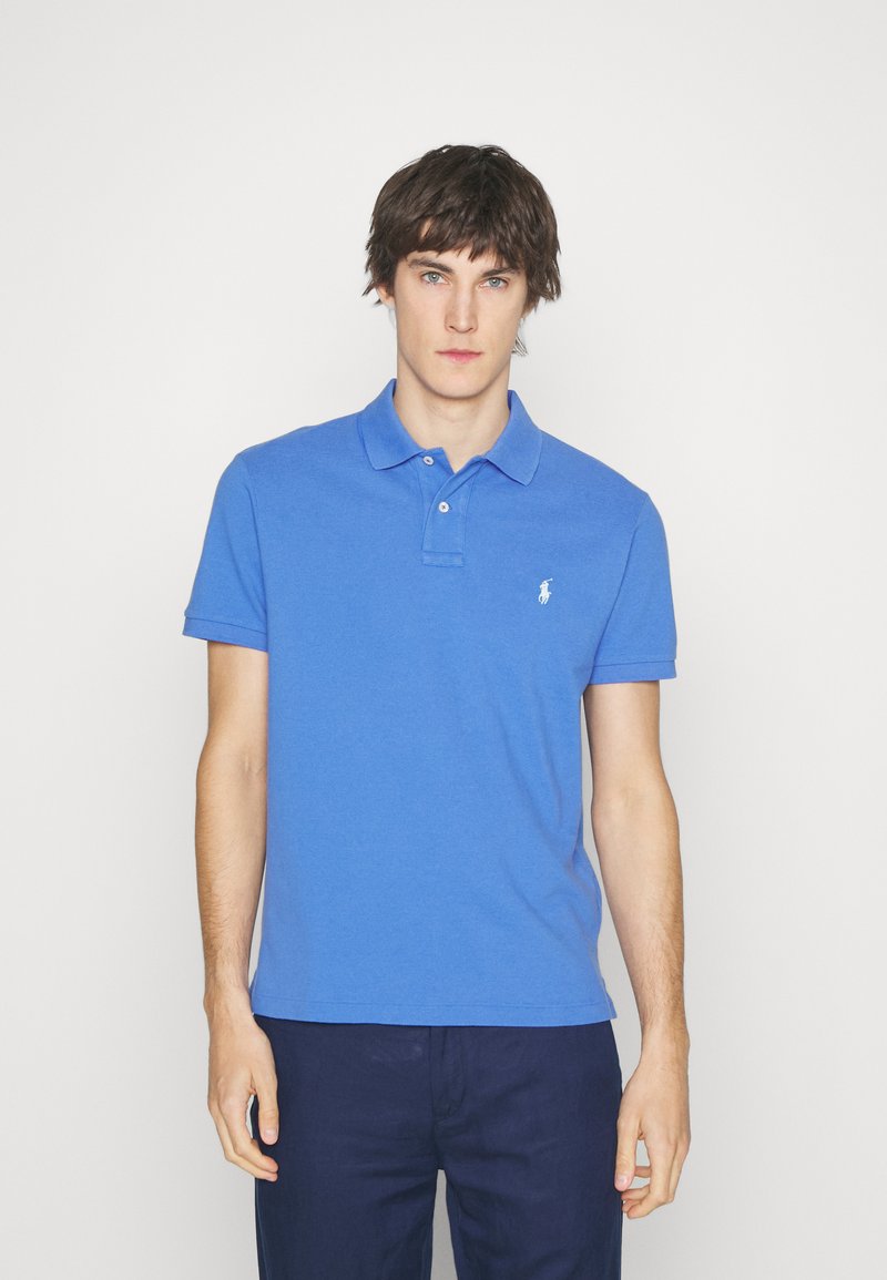 Polo Ralph Lauren CUSTOM SLIM FIT MESH POLO SHIRT - Polo - maidstone blue/bleu - ZALANDO.FR