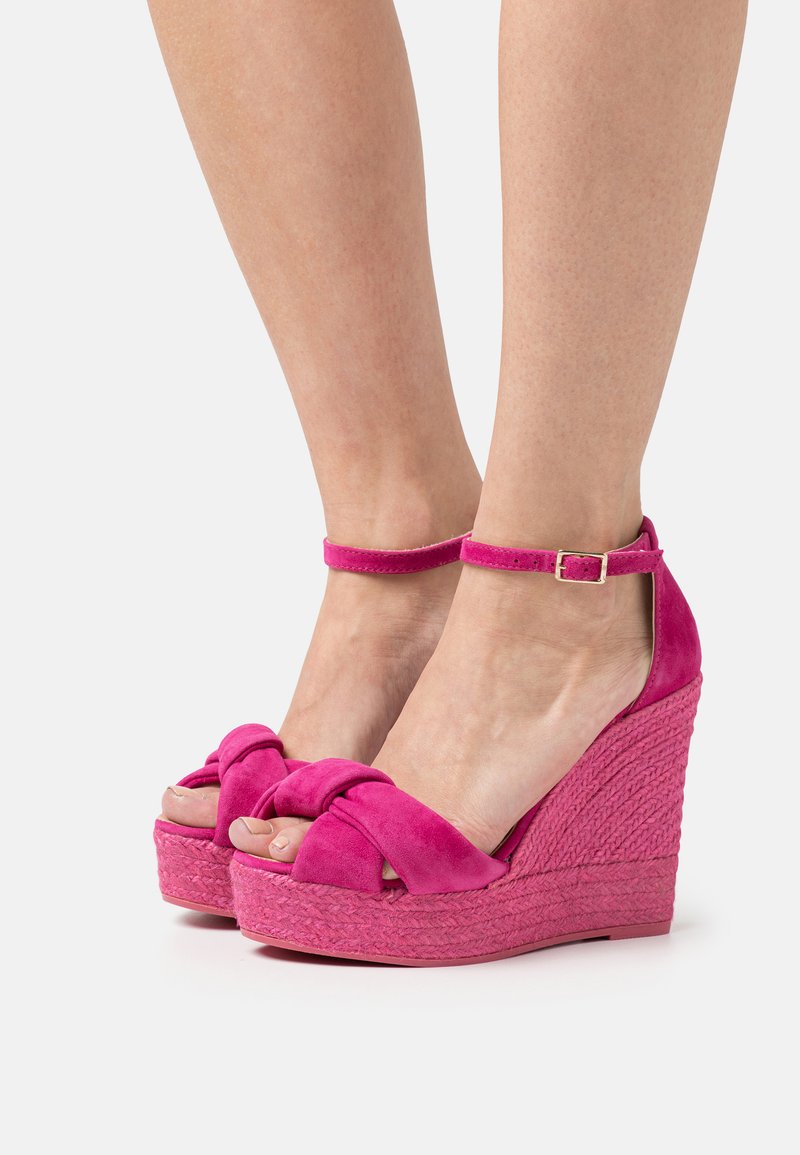 Gaimo SLAM - Platform sandals - ante fuxia/neon pink - Zalando.ie