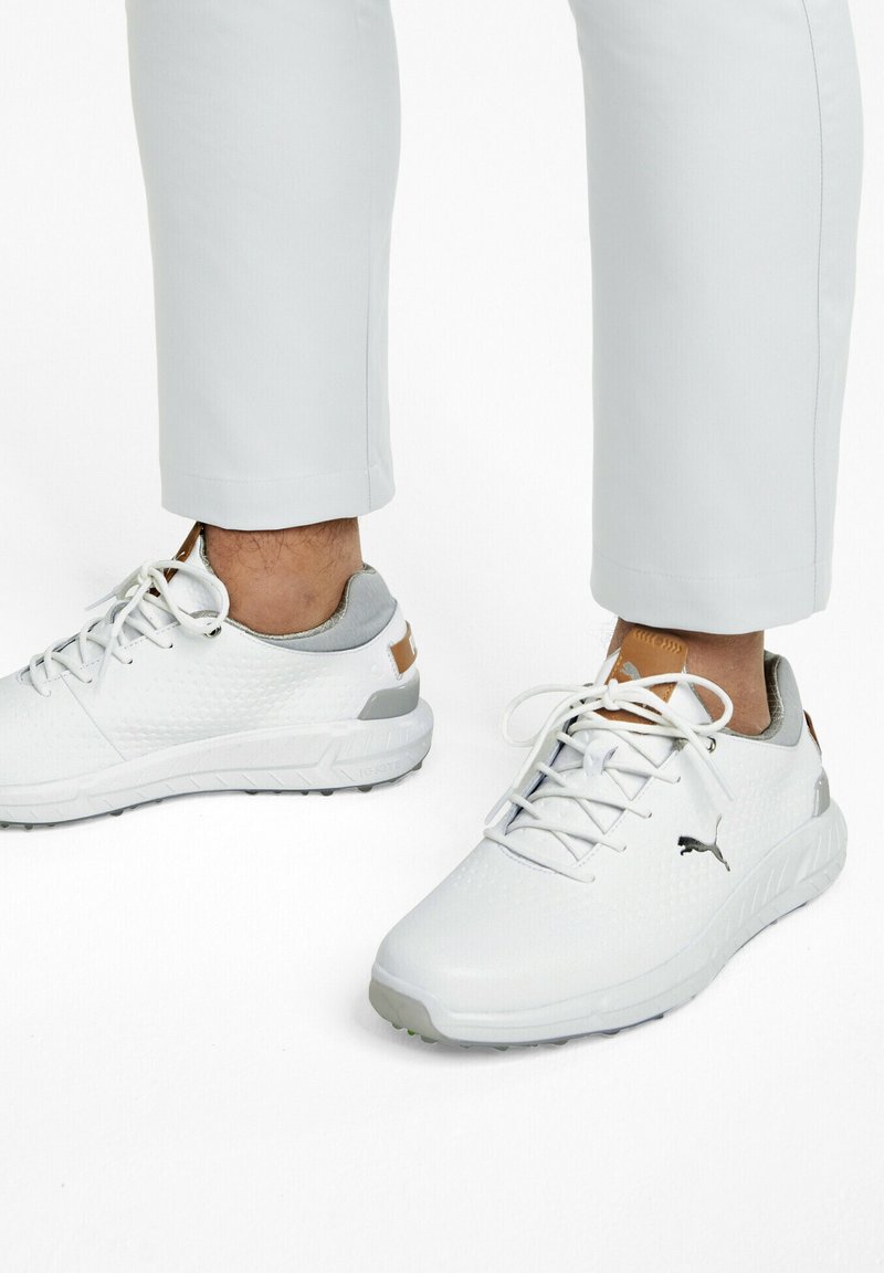 Puma IGNITE ARTICULATE LEDER - Sneaker low - white/silver/weiß - Zalando.ch