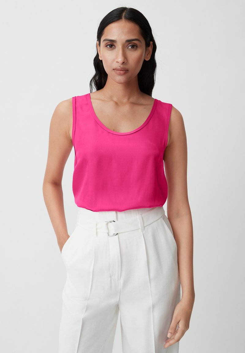 comma IM FABRICMIX - Top - pink/donkerroze - Zalando.nl