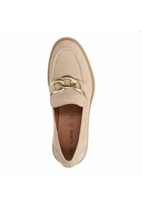 Manfield MIT GOLDFARBENER KETTE - Instappers - beige - Zalando.be