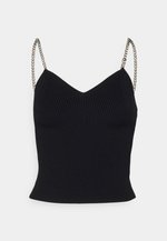 MICHAEL Michael Kors CHAIN STRAP TANK - Top - black/schwarz - Zalando.ch