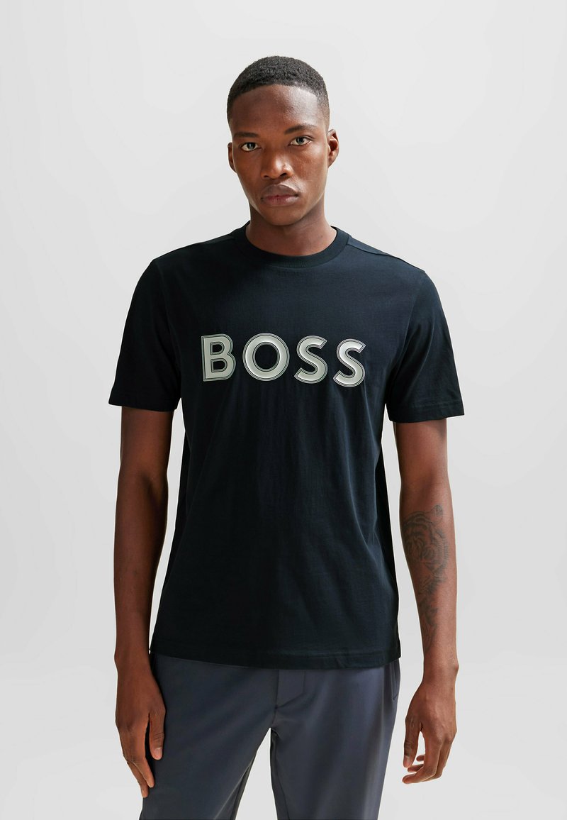 BOSS T-shirt print - dark blue two/donkerblauw - Zalando.nl