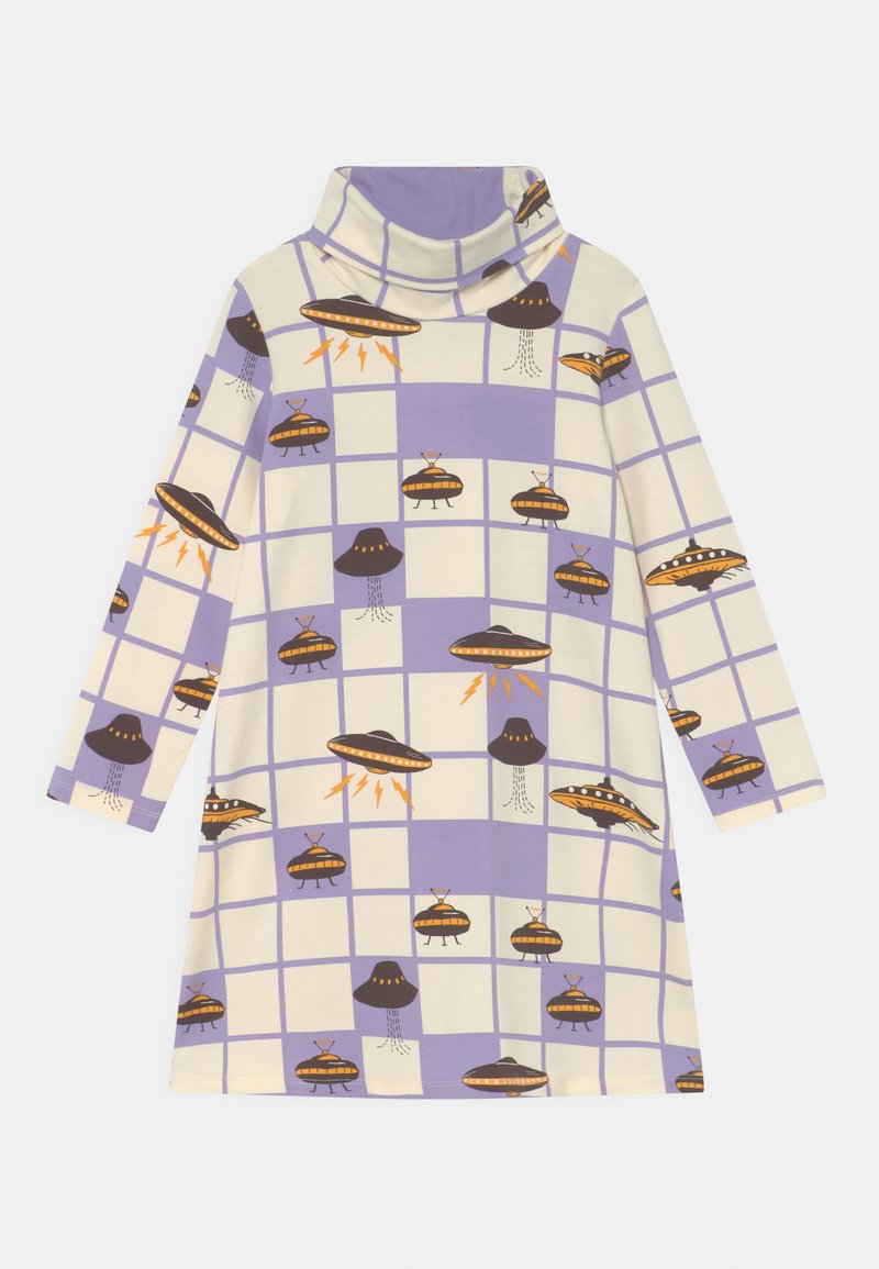 Mini Rodini UFO DRESS - Jersey dress - purple/off-white - Zalando.ie