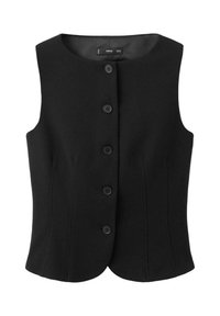 Mango Waistcoat - black - Zalando