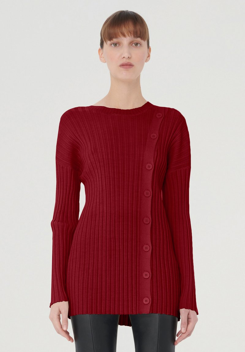 Wolford DETACH LONG SLEEVES - Cardigan - soft cherry/dark red - Zalando