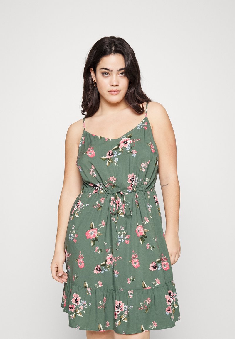Vero Moda Curve VMEASY SINGLET MINI DRESS - Freizeitkleid - laurel ...
