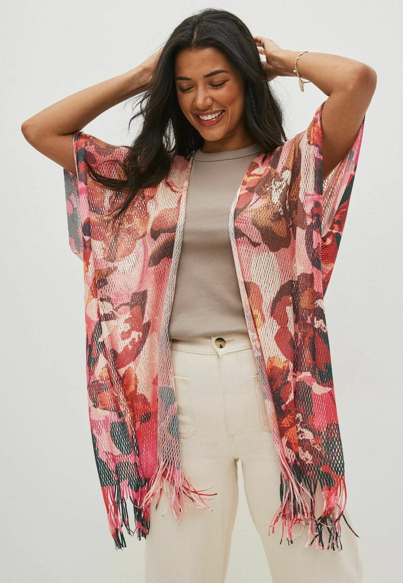 Next Poncho - pink floral/rosa - Zalando.es