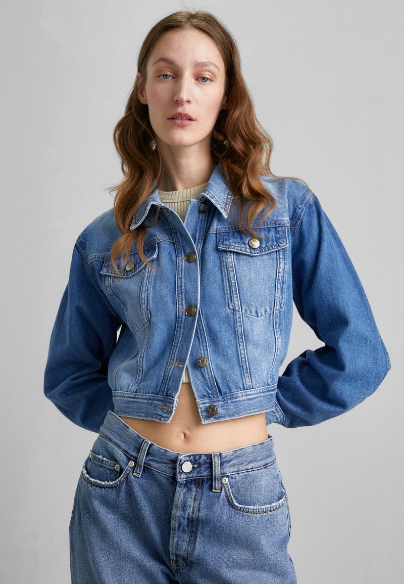 MUNTHE EBONEY - Džínová bunda - indigo/modrá - Zalando.cz