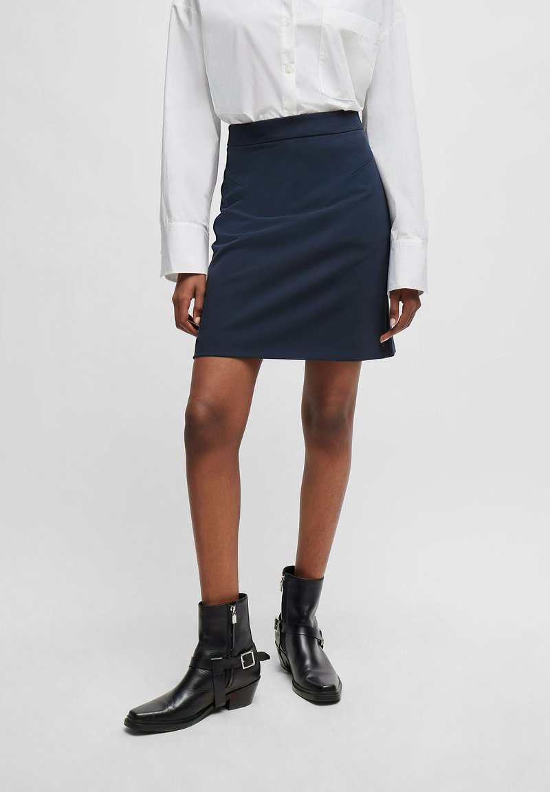 HUGO A-Linien-Rock - open blue four/dunkelblau - Zalando.ch