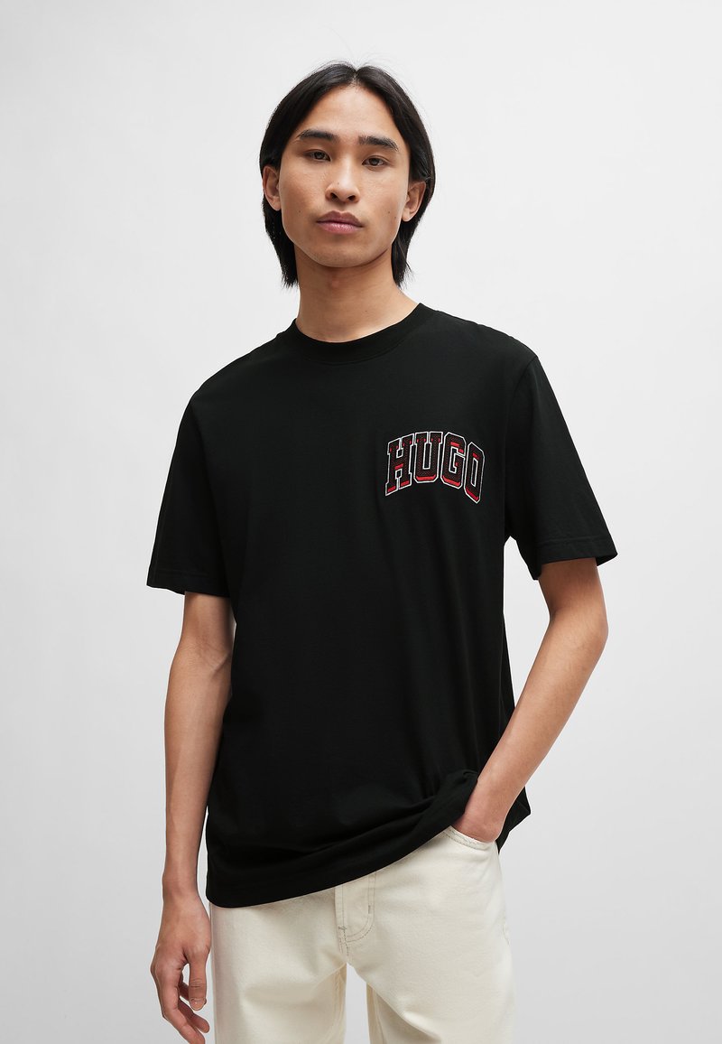 HUGO DASKO - T-shirts med print - black/svart - Zalando.no