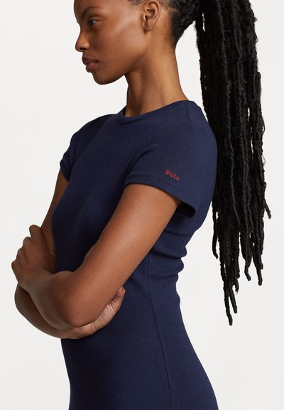 Polo Ralph Lauren SHORT SLEEVE DAY DRESS - Jerseykleid - cruise navy/blau - Zalando.de