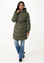 Mexx Hooded Elastic Belt Coat - Winterjas - dark green/groen - Zalando.nl