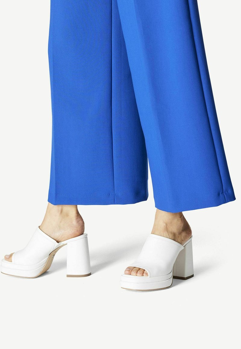 Tamaris Mules à talons - white/blanc - ZALANDO.BE