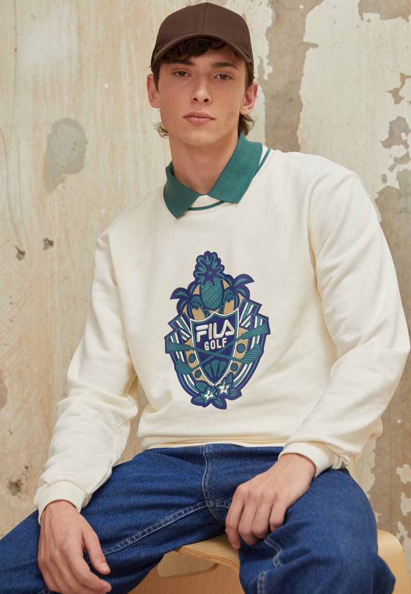 Fila TOSTEDT CREW - Sweatshirt - antique white/offwhite - Zalando.ch