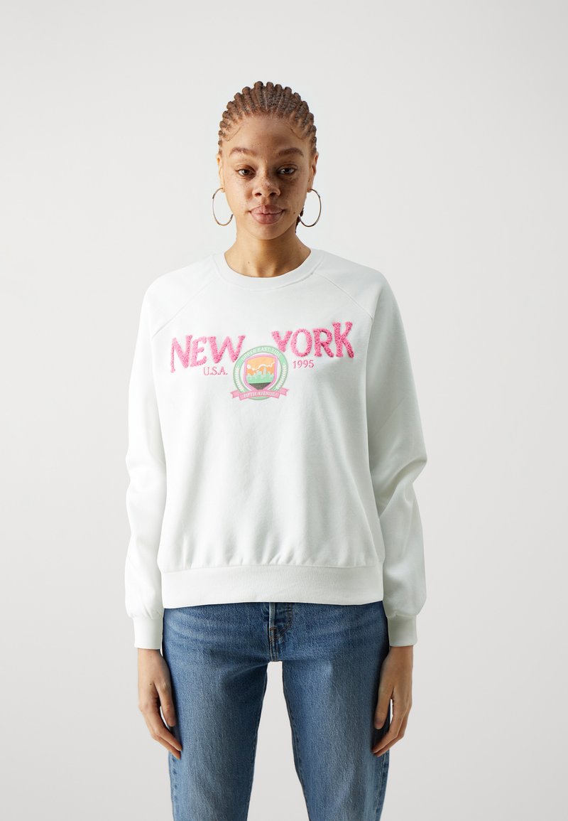 ONLY ONLGOLDIE O NECK - Sweatshirt - cloud dancer/offwhite - Zalando.de