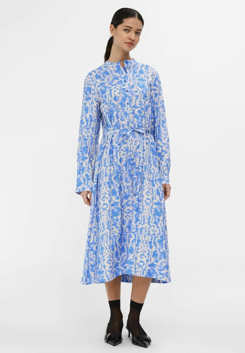 Object PRINT - Vestido camisero - palace blue/azul - Zalando.es