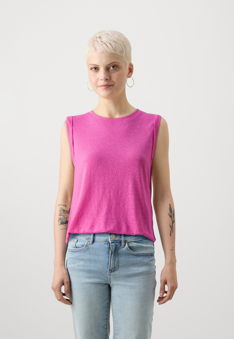 GAP Petite BLEND SHELL - Top - standout pink/fucsia neón - Zalando.es
