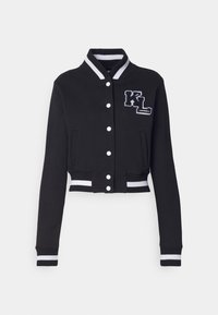 KARL LAGERFELD VARSITY JACKET - Bomber-jakk - black/must - Zalando.ee